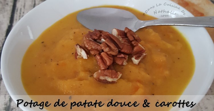 Potage de patate douce et carottes | Soupe d'automne facile et délicieuse